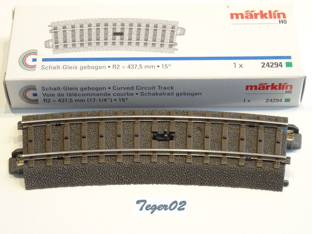 Märklin H0 24294 C-Schalt-Gleis geb. NEU (Neu und originalverpackt) in ...