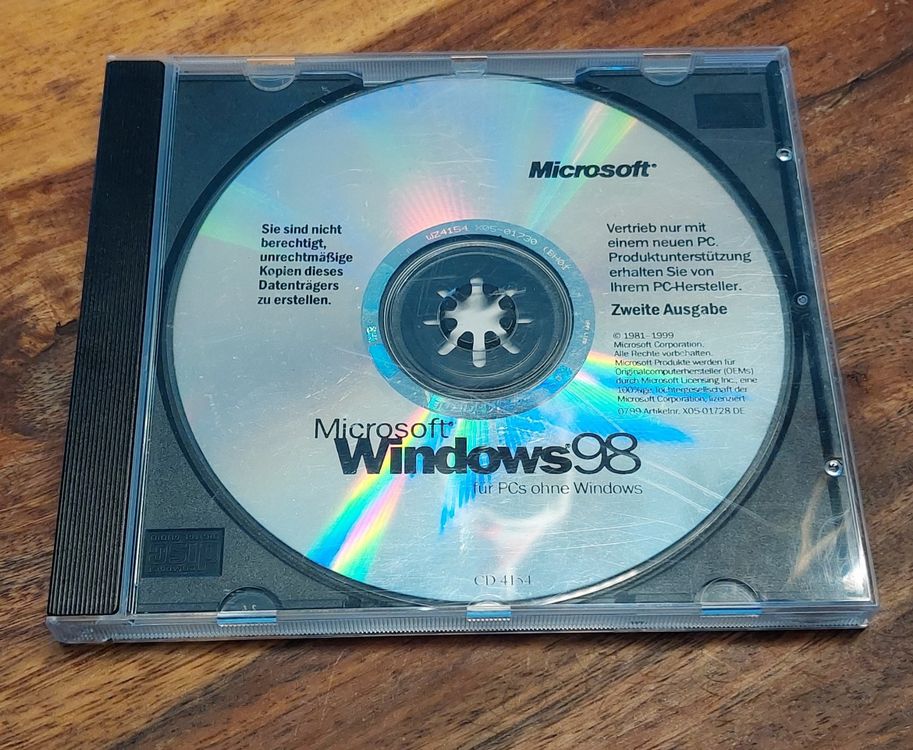 Microsoft Windows 98 (Gebraucht) in Zizers für CHF 25 – mit Lieferung ...
