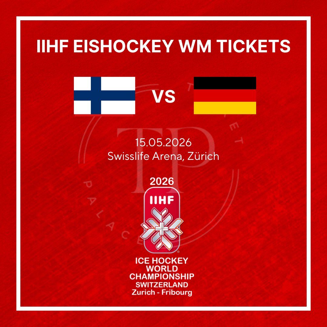 2x Tickets Finnland vs. Deutschland IIHF Eishockey WM 2026 (Neu und ...