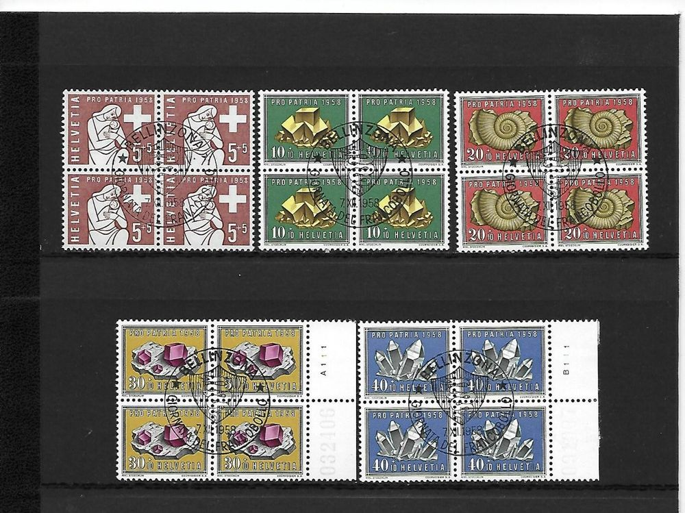PP gest. Viererbl. 1958 Kat: CHF 80.- (Gebraucht) in Basel für CHF 3 – mit Lieferung auf Ricardo ...