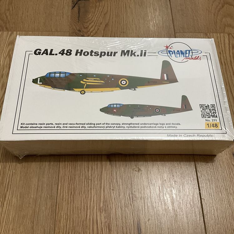 GAL.48 Hotspur Mk.II - Planet Models - 1/48 - Neu im OVP! (Neu und ...