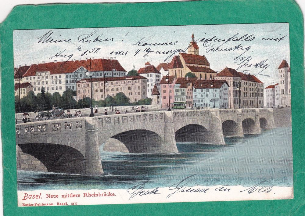 Basel neue mittlere Rheinbrücke 1905 | Kaufen auf Ricardo
