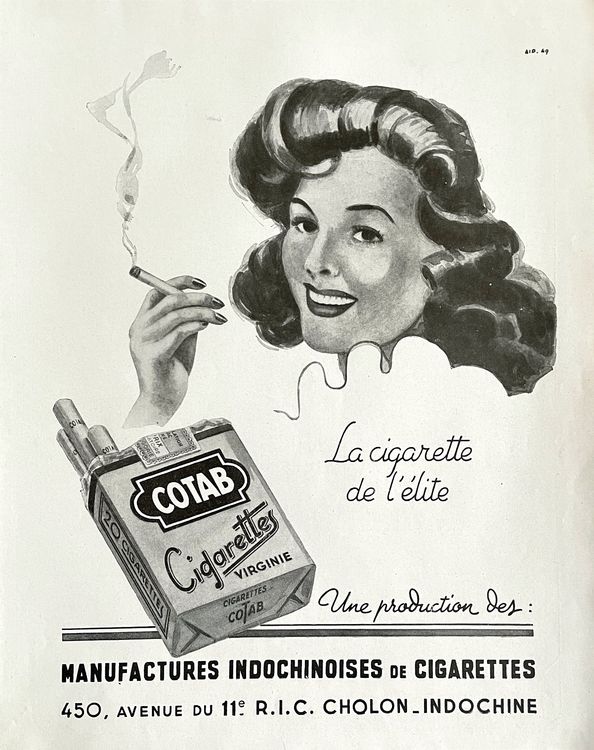 Cotab Cigarettes - Alte Werbung / Ancienne publicité 1949 (Gebraucht ...