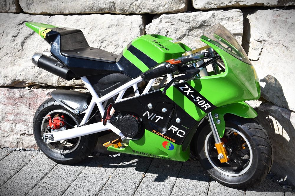 49ccm Pocket Bike mit original Rennsatz, Rennvergaser 5,5PS | Kaufen ...