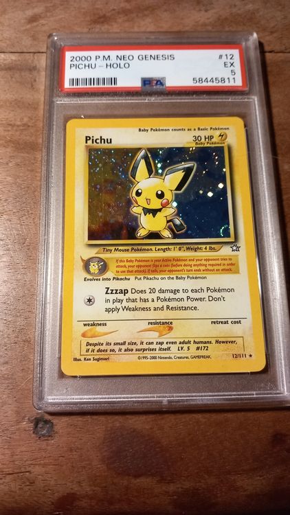 Pichu Holo, Neo Genesis (2000), PSA 5 Excellent (Gebraucht) in Peseux ...
