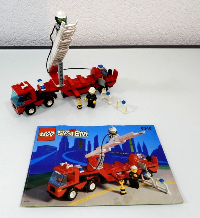 LEGO SYSTEM 6340 FEUERWEHR TRUCK MIT DREHLEITER | Kaufen auf Ricardo