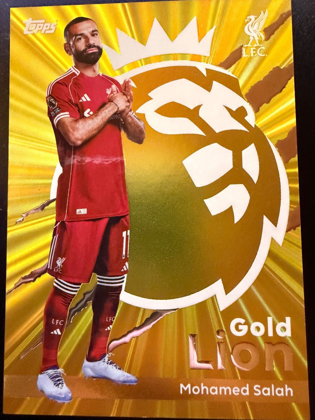 Topps PL 25/26 - Mo Salah - Liverpool - Gold Lion (GL11) (Neu (gemäss ...