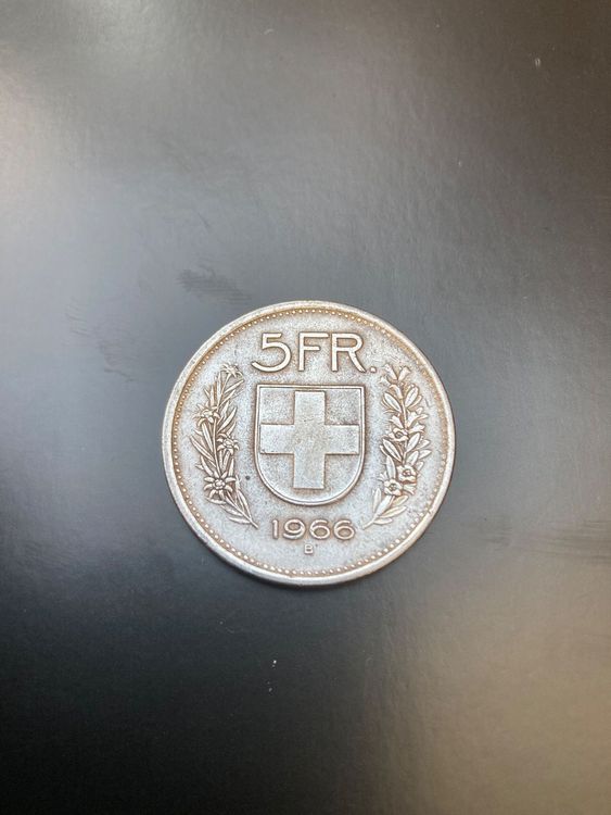 5 CHF Münze 1966 (Gebraucht) in Niederweningen für CHF 10 – mit Lieferung auf Ricardo kaufen