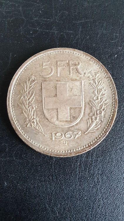 5 Franken Silbermünze Jahrgang 1967 | Kaufen auf Ricardo