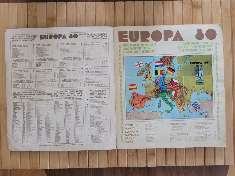 Panini Fussball EM EURO 80 Album, komplett! (Gebraucht) in Nürensdorf ...