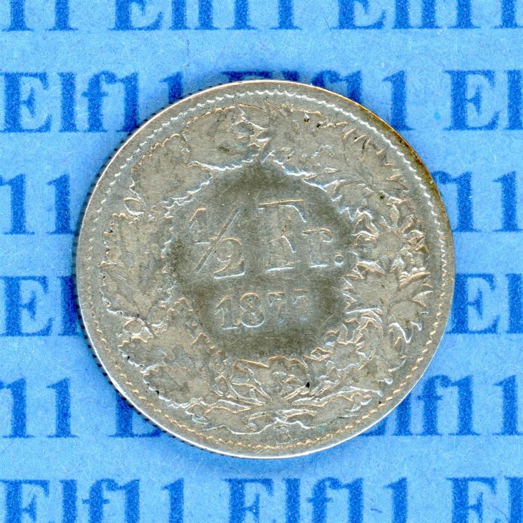 CHF___0.50 1877 s-ss 50 Rappen | Kaufen auf Ricardo