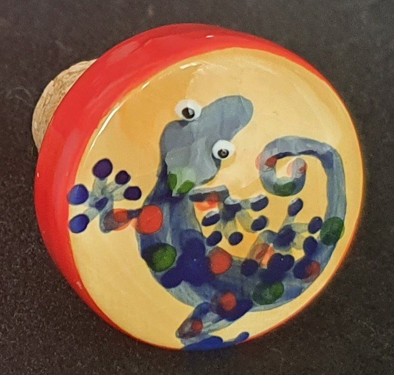 2 Stk. Keramik Flaschen Korken bunt - Mallorca Made (Neu (gemäss ...