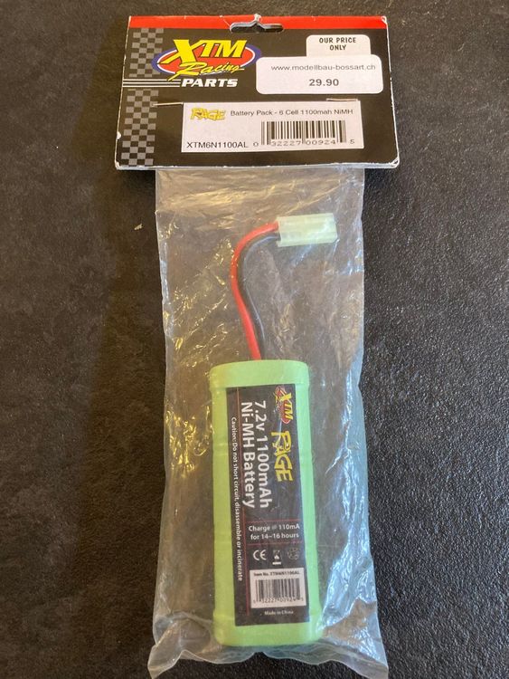 Accu NIMH 7,2V 1100mAh prise mini Tamiya (Neuf avec emballage d'origine ...