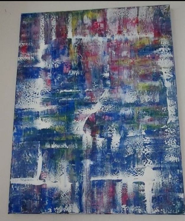 Gemälde, bunt, modern von mir selbstgemalt 60×80 | Kaufen auf Ricardo