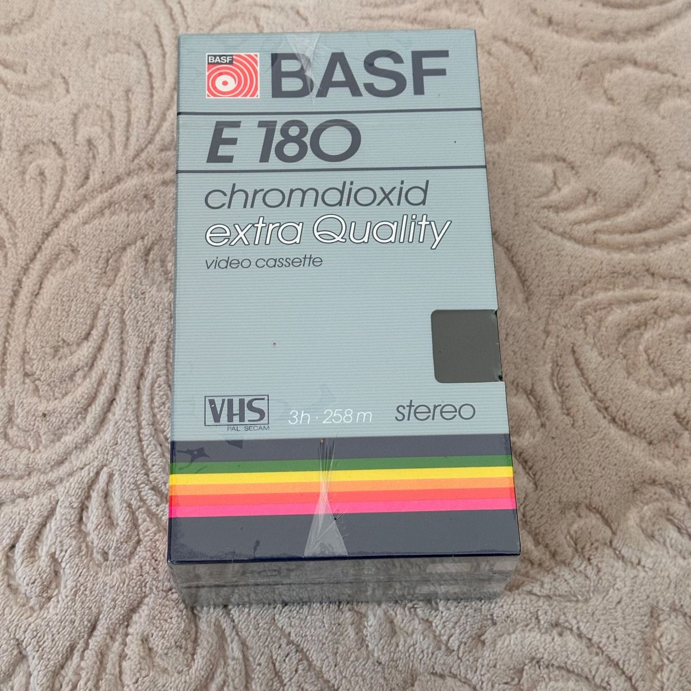 BASF E180 Chromdioxid VHS Kassette - Neu und OVP! Rarität (Neu und originalverpackt) in ...