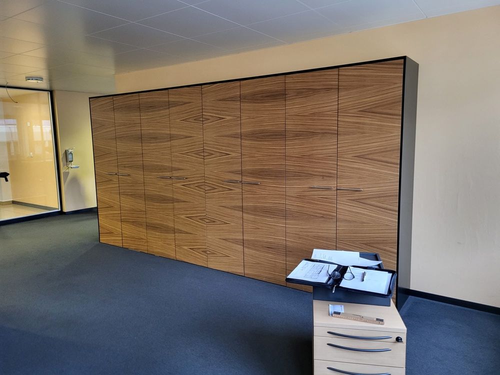 Schrank / Büro Einzelstück aus Zeprano Holz furniert | Kaufen auf Ricardo