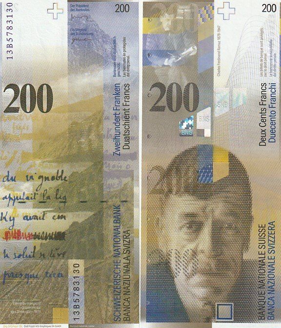 200 fR 2013 UNZ BANKFRISCH (Neu (gemäss Beschreibung)) in Gelterkinden für CHF 255 – mit ...