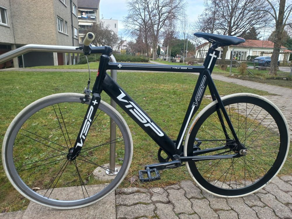 Vélo Fixie VISP TR999 Noir/Blanc Occasion (Gebraucht) in Murten für CHF ...
