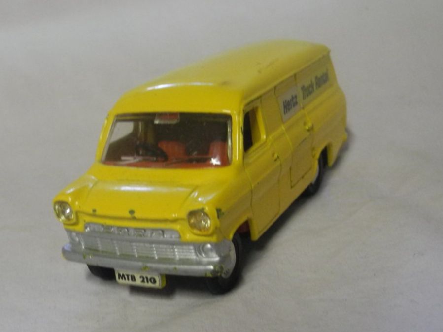 DINKY TOYS FORD TRANSIT VAN HERTZ TRUCK RENTAL LEICHT BESP. (Gebraucht ...