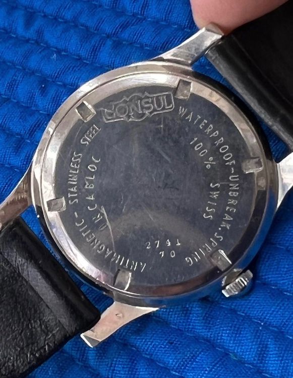 Consul Handaufzug läuft uhr montre vintage watch | Kaufen auf Ricardo