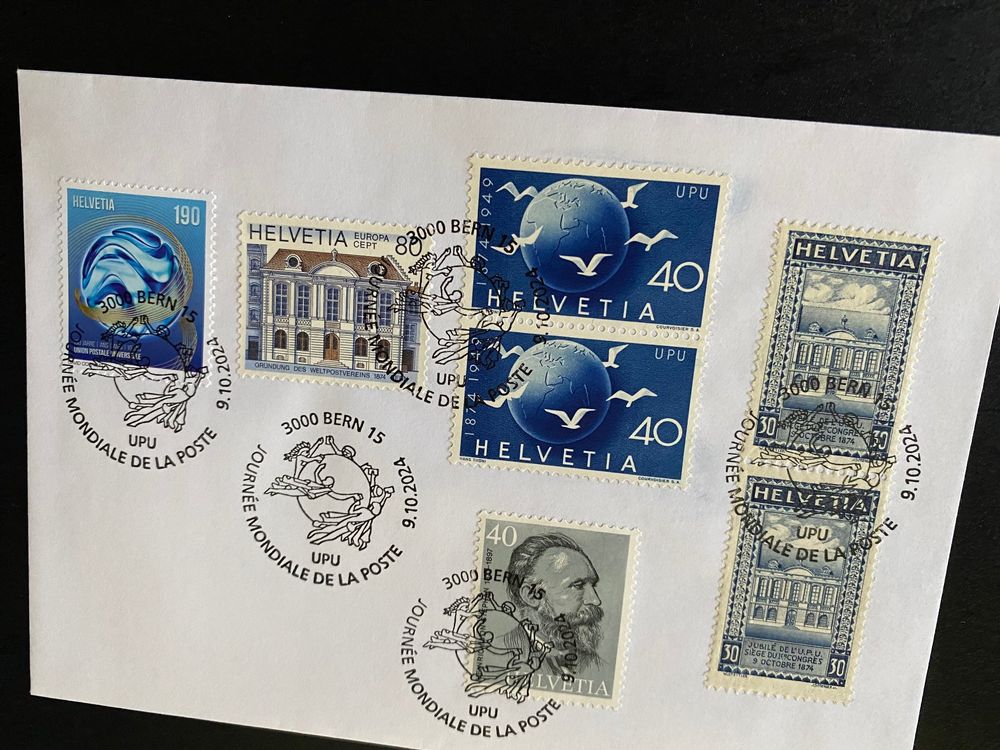 50 + 75 + 150 Jahre Weltpostverein UPU 1924 + 2024 mit (Neu (gemäss Beschreibung)) in ...