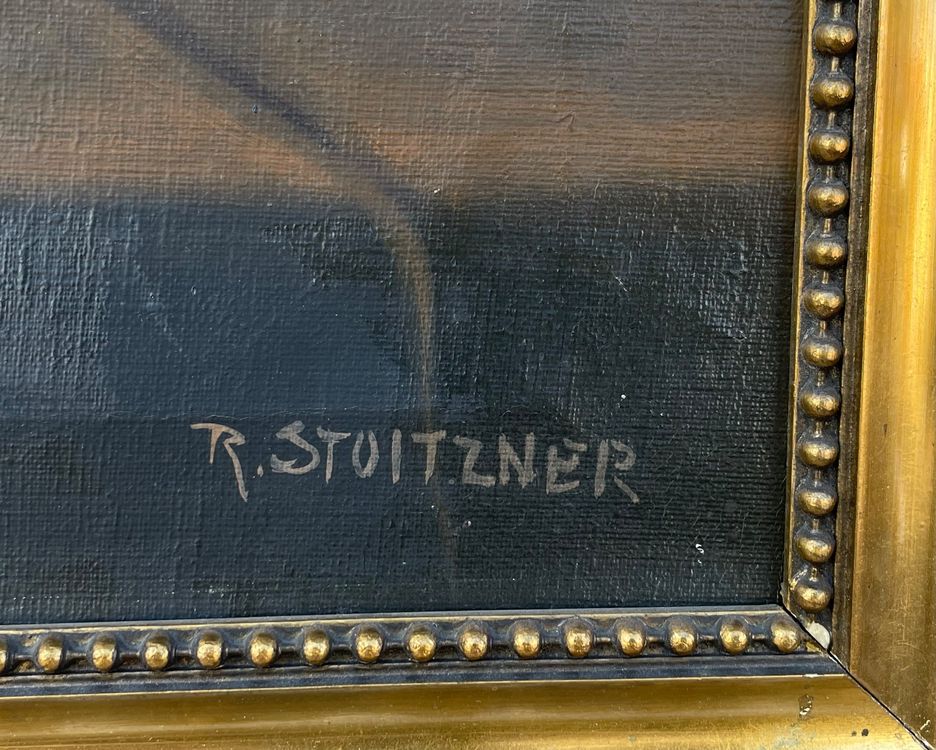 Rudolf Stoitzner (1873-1933) grosses Gemälde (Gebraucht) in Root für ...