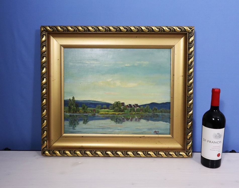 Alfred Portmann 1899-1986, Gemälde Greifensee, monogrammiert (Gebraucht ...