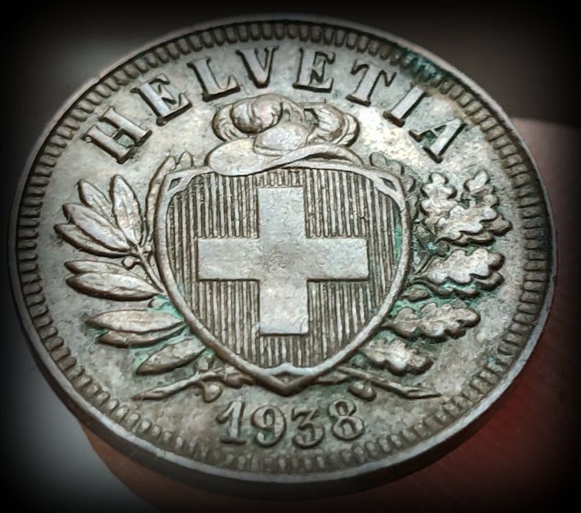 SCHWEIZ 2 RAPPEN 1938 (Gebraucht) in Winterthur für CHF 5 – mit Lieferung auf Ricardo kaufen