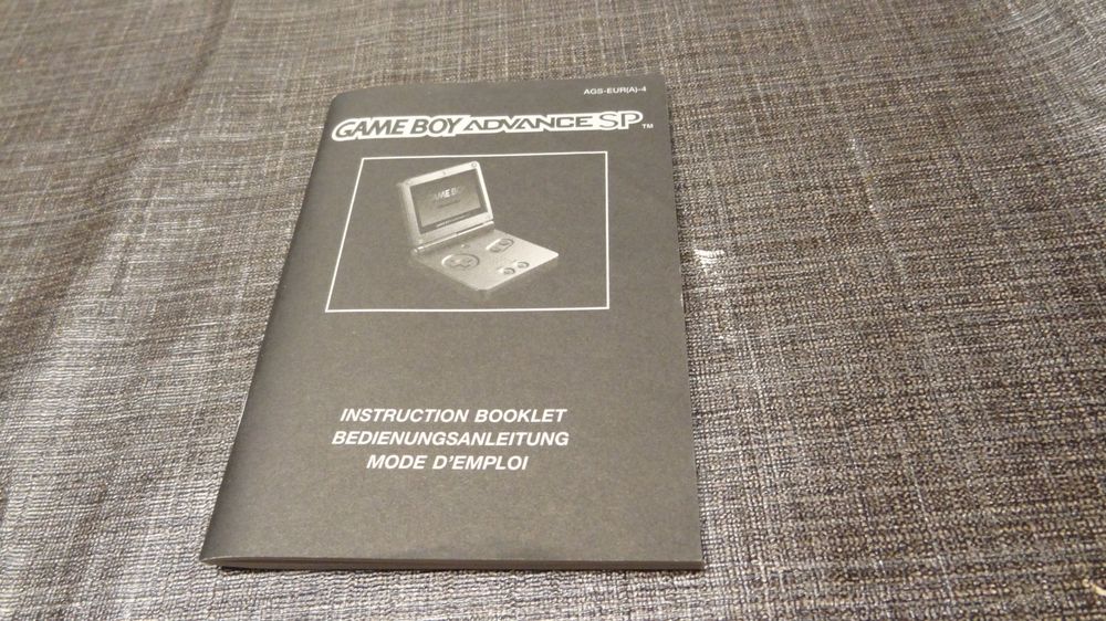 Instruction Booklet zu Gameboy Advance SP (Gebraucht) in Olten für CHF ...