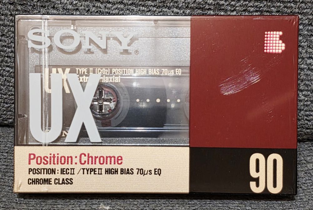 Rares SONY"UX 90" top chromium tape (Neuf avec emballage d'origine) à ...