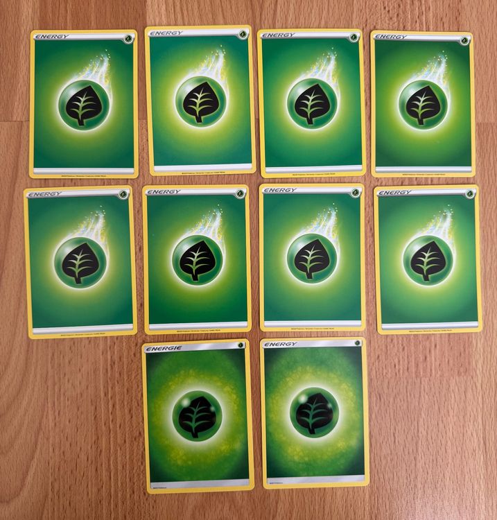 Pokemon Karten: 10x Gras Energie Karten - Top Zustand! (Gebraucht) in ...