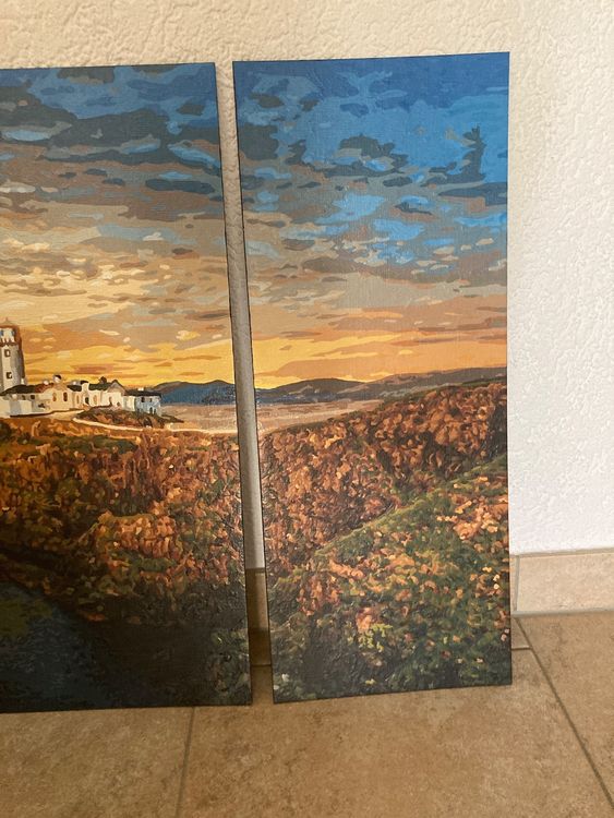 Bild/Gemälde "Irlands Küsten", 3-teilig, Malen nach Zahlen | Kaufen auf Ricardo