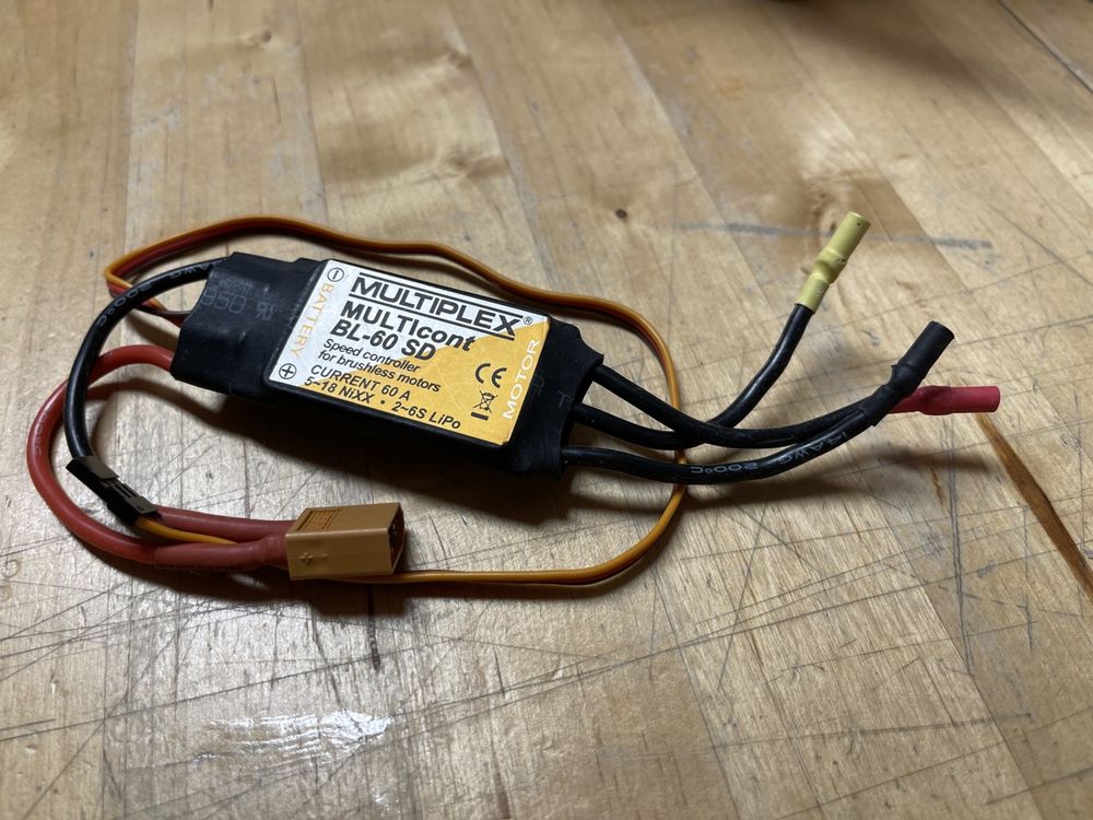 RC Modell Multiplex MULTIcont Brushless Regler BL-60 SD 2-6s (Gebraucht) in Lenzburg für CHF 4 ...