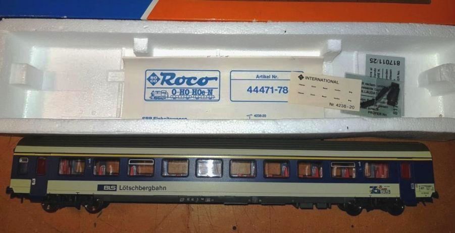 Roco H0 44474 EW IV Personenwagen A, 75 Jahre BLS, UIC (Neu und ...