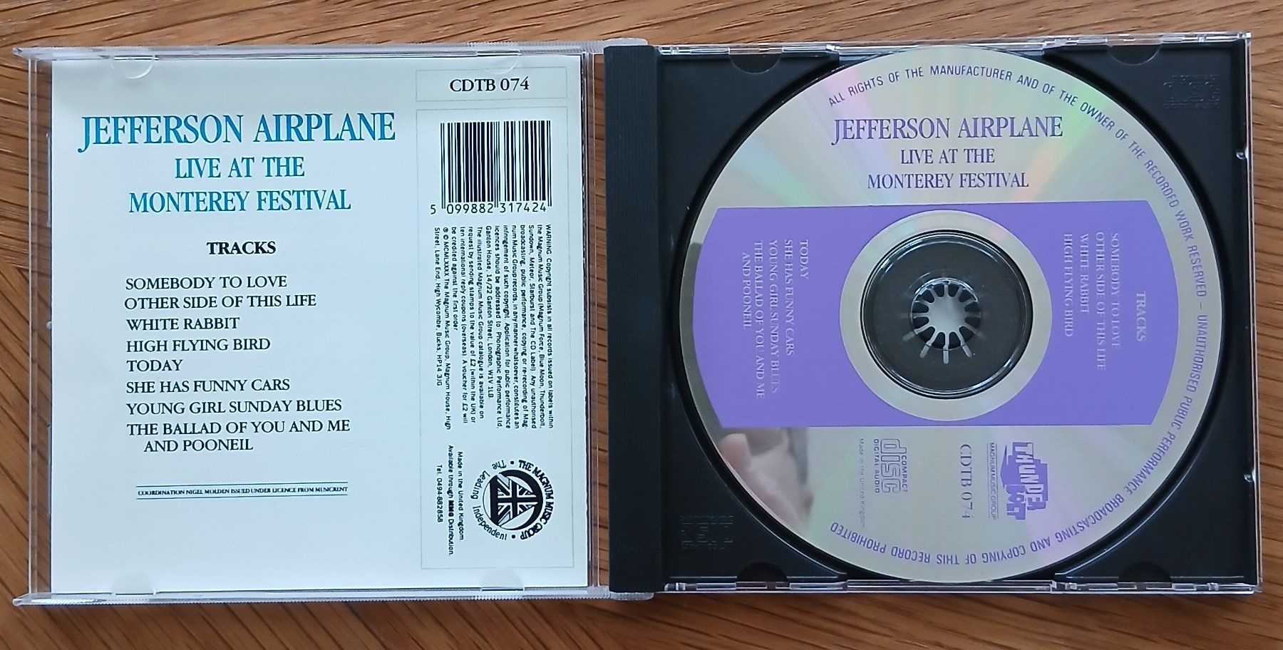 Jefferson Airplane – Live At The Monterey Festival (CD) TOP! (Neu ...