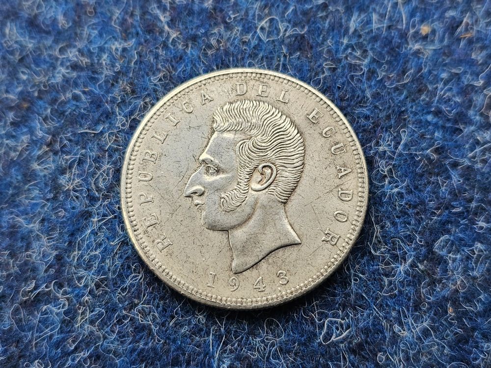 ECUADOR 5 sucres 1943☆25 gr silber (Gebraucht) in la neuveville für CHF 18.9 – mit Lieferung auf ...