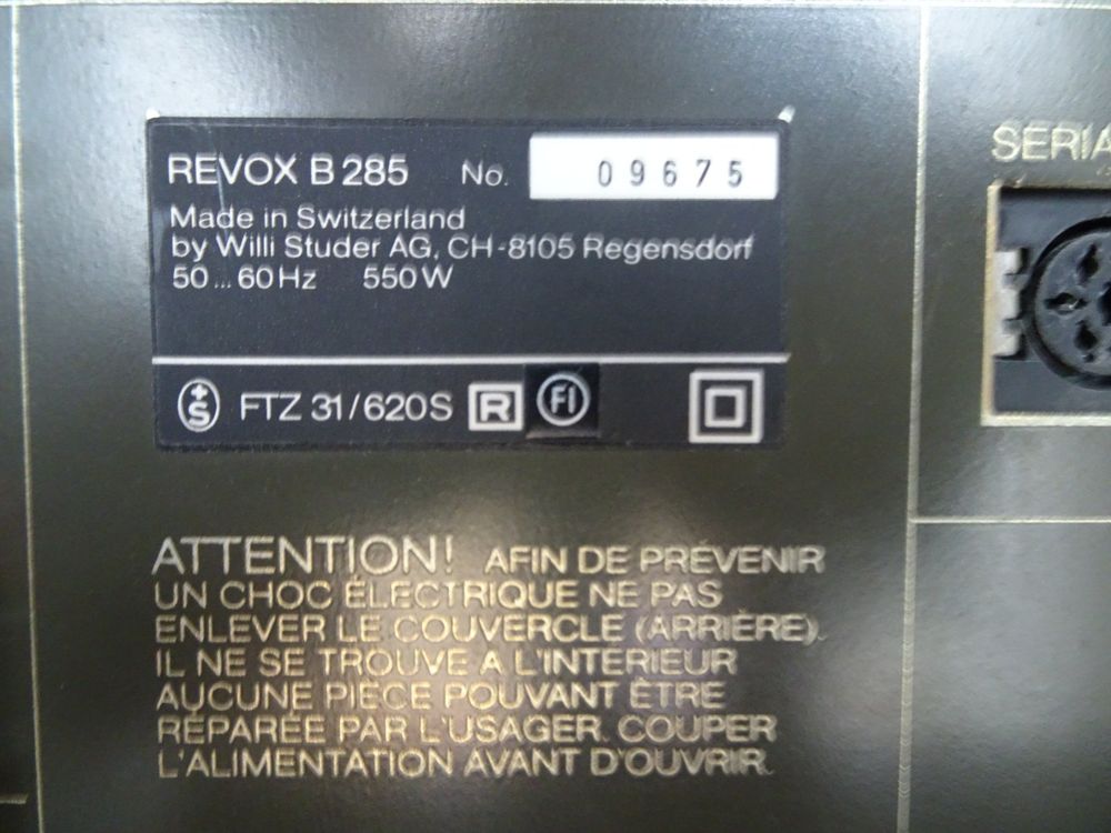 Revox B285 B-285 Receiver mit Fernbedienung B205, Defekt | Kaufen auf Ricardo
