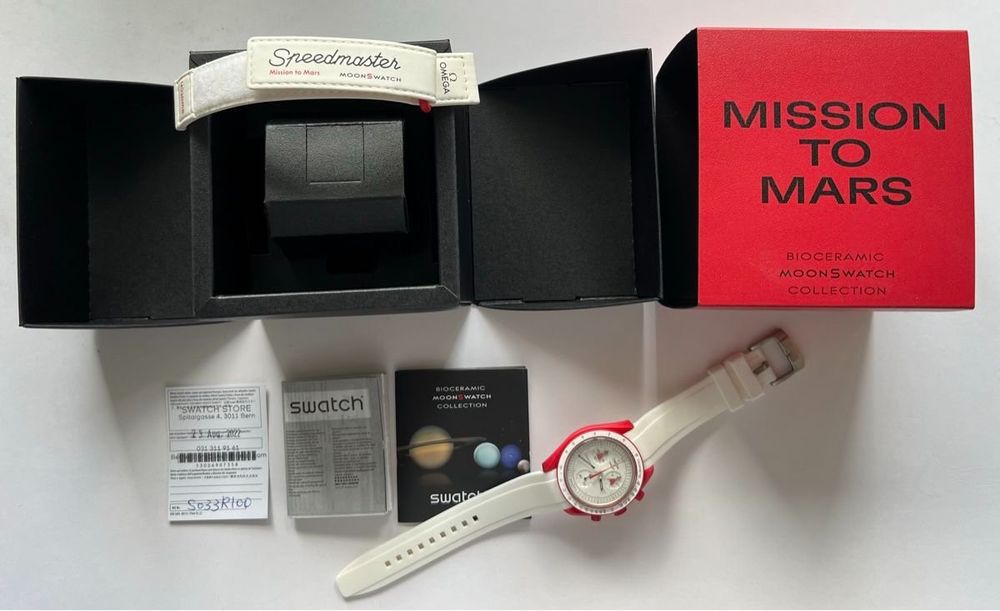 SWATCH OMEGA Speedmaster MoonSwatch Mission To Mars NEUwert (Neu ...