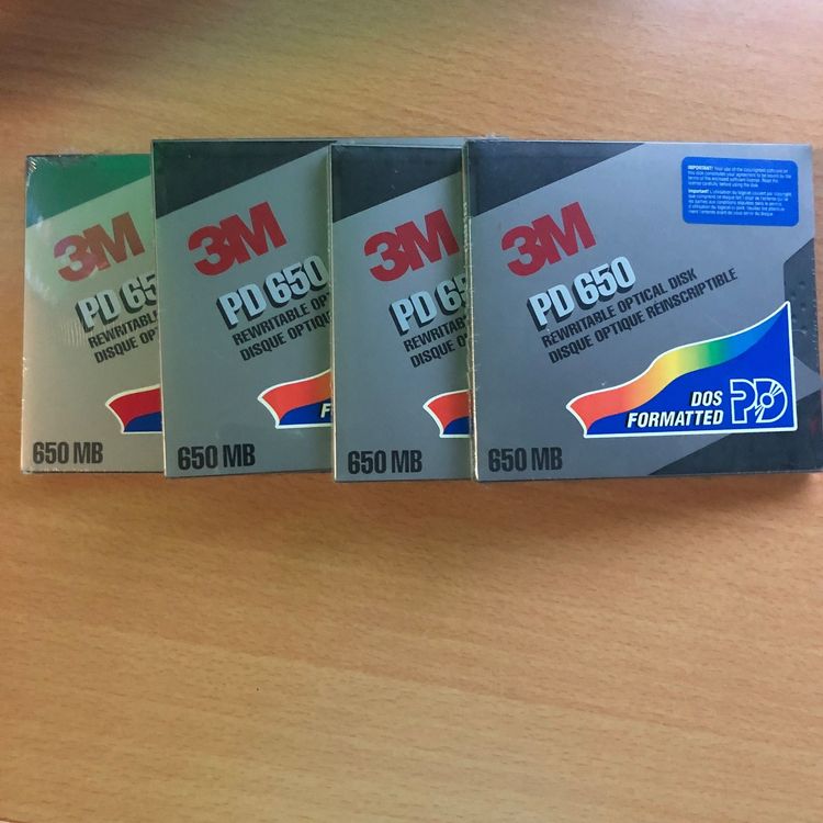 3M Rewritable Optical Disk, Typ PD650 (Neu und originalverpackt) in Dättlikon für CHF 10 – mit ...