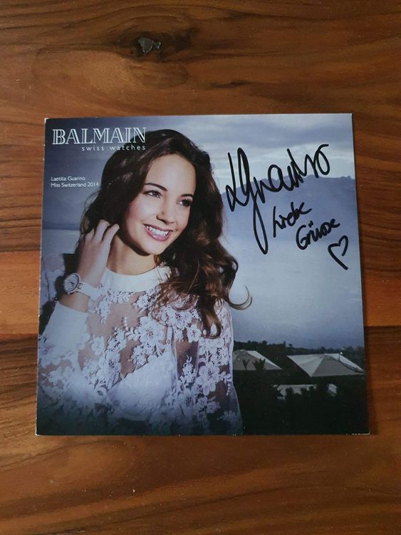 Laetitia Guarino, Miss Switzerland 2014, handsigniert (Gebraucht) in Buchs ZH für CHF 6 – mit ...