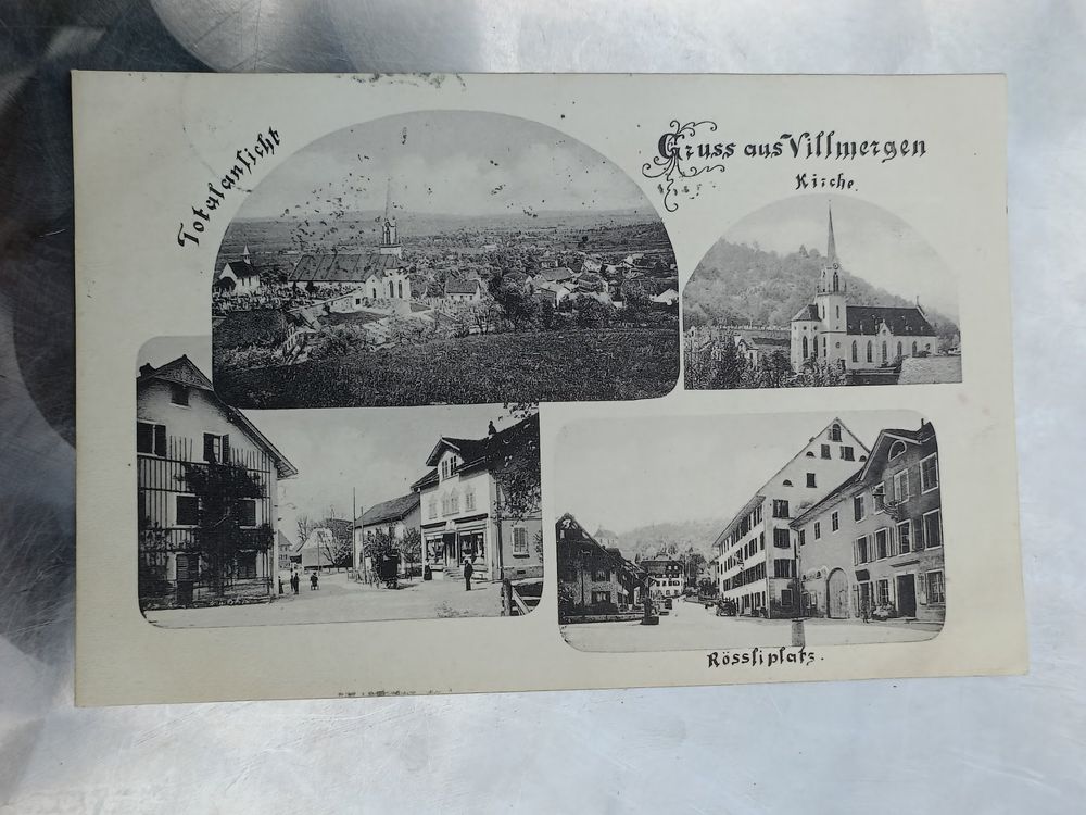Alte PK / Gruss aus Villmergen - gelaufen 1907 | Kaufen auf Ricardo