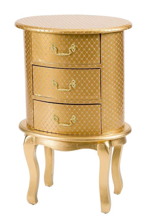 Barock Kommode rund gold | Kaufen auf Ricardo