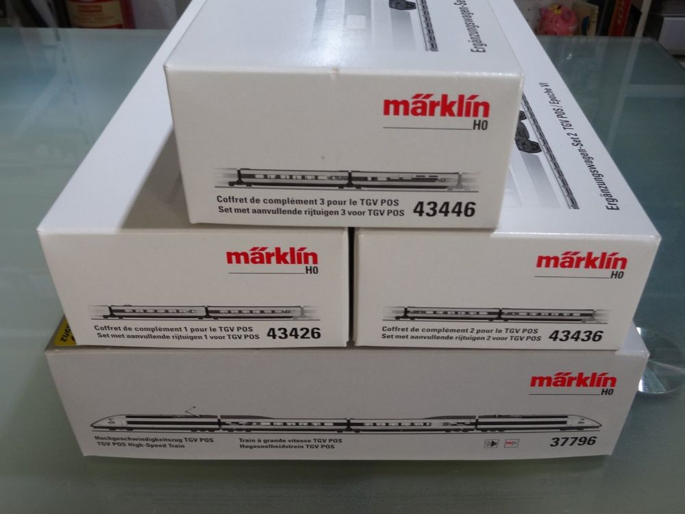 Märklin 37796, 43426, 43436, 43446, TGV POS, Sound, neuw. (Gebraucht ...