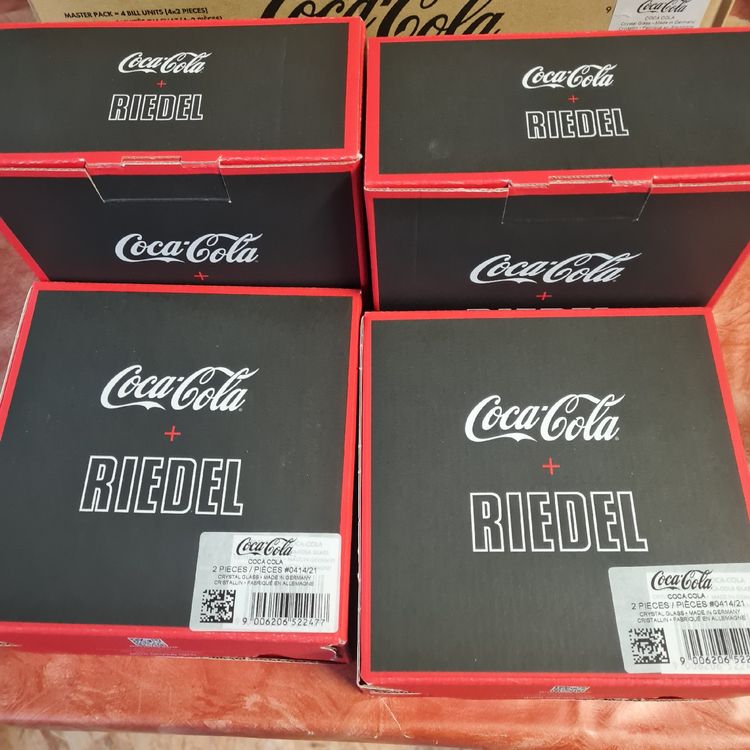 8 Stück Coca Cola + Riedel Gläser | Kaufen auf Ricardo