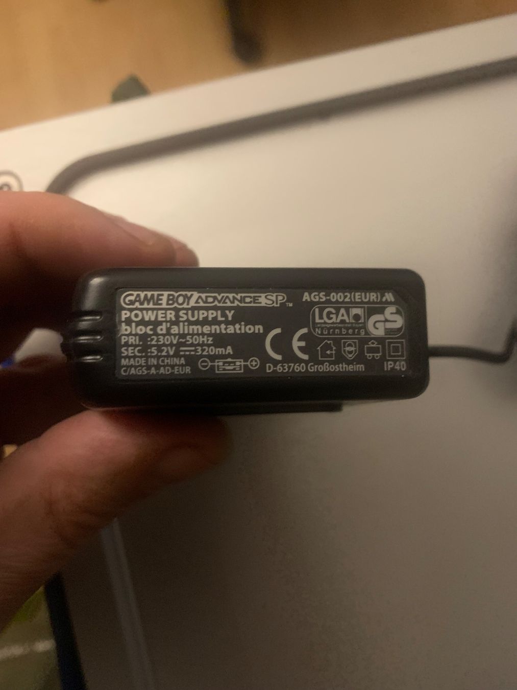 Ladegerät für GameBoy Sp Nintendo Original (Neu und originalverpackt ...