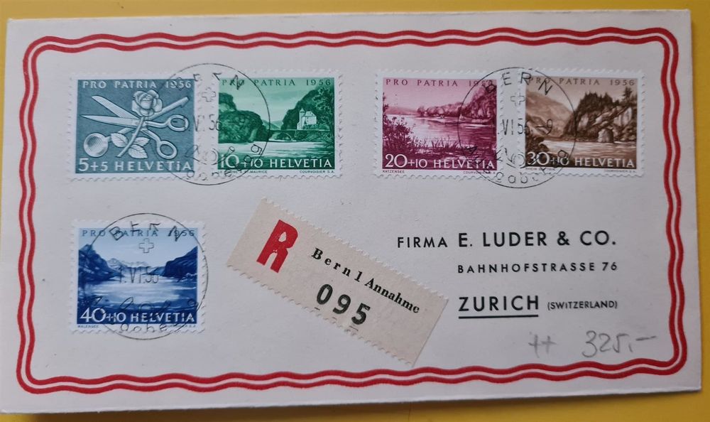 Luder Brief ET Voll PP 1956 (Ka. 325++) (Gebraucht) in Buttikon SZ für CHF 25 – mit Lieferung ...