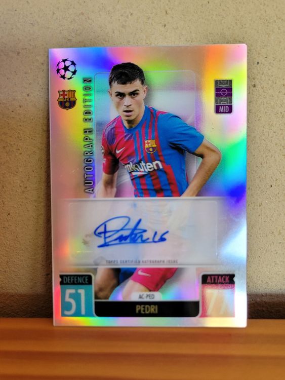 Pedri Autogrammkarte Match attax | Kaufen auf Ricardo