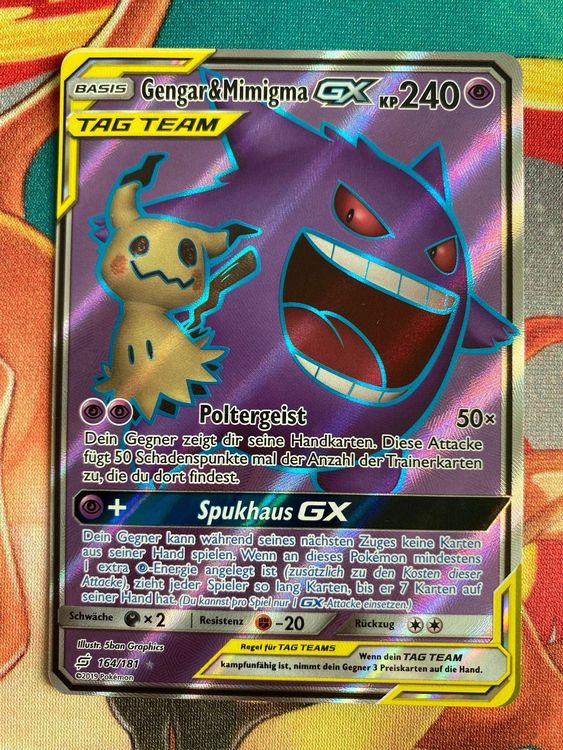 Pokemonkarte Gengar & Mimigma GX | Kaufen auf Ricardo
