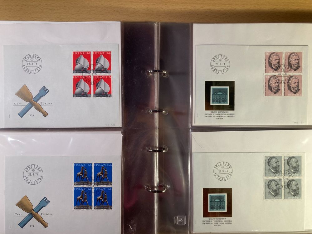 Ersttagsbriefe Schweiz Viererblocks, 1963-1984, 325 Briefe | Kaufen auf Ricardo