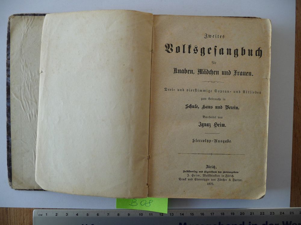 Gesangbuch (Gebraucht) in Küsnacht ZH für CHF 2.5 – mit Lieferung auf ...